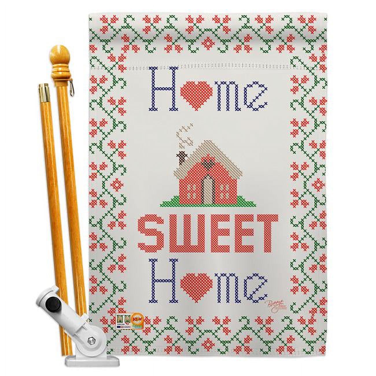 Breeze Decor BD-SH-HS-100062-IP-BO-D-US16-BD 28 x 40 in. Welcome Sweet ...