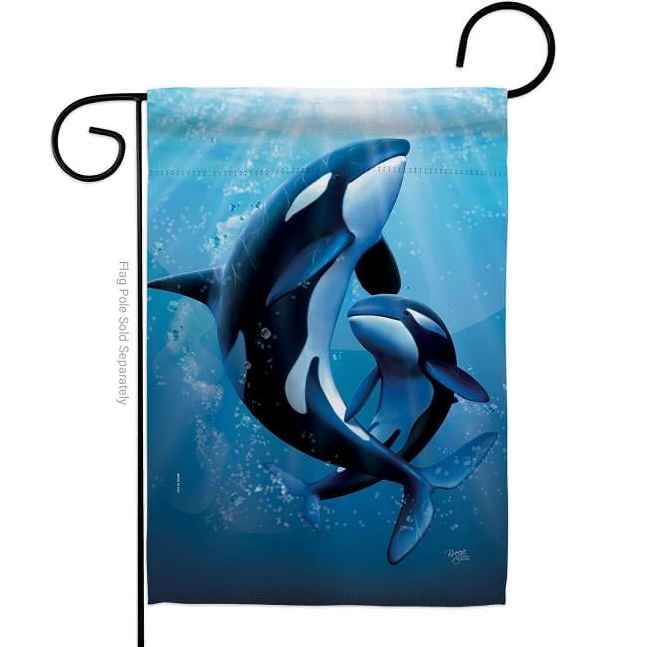 Breeze Decor G120277-BO 13 x 18.5 in. Killer Whale Animals Sea Creature ...