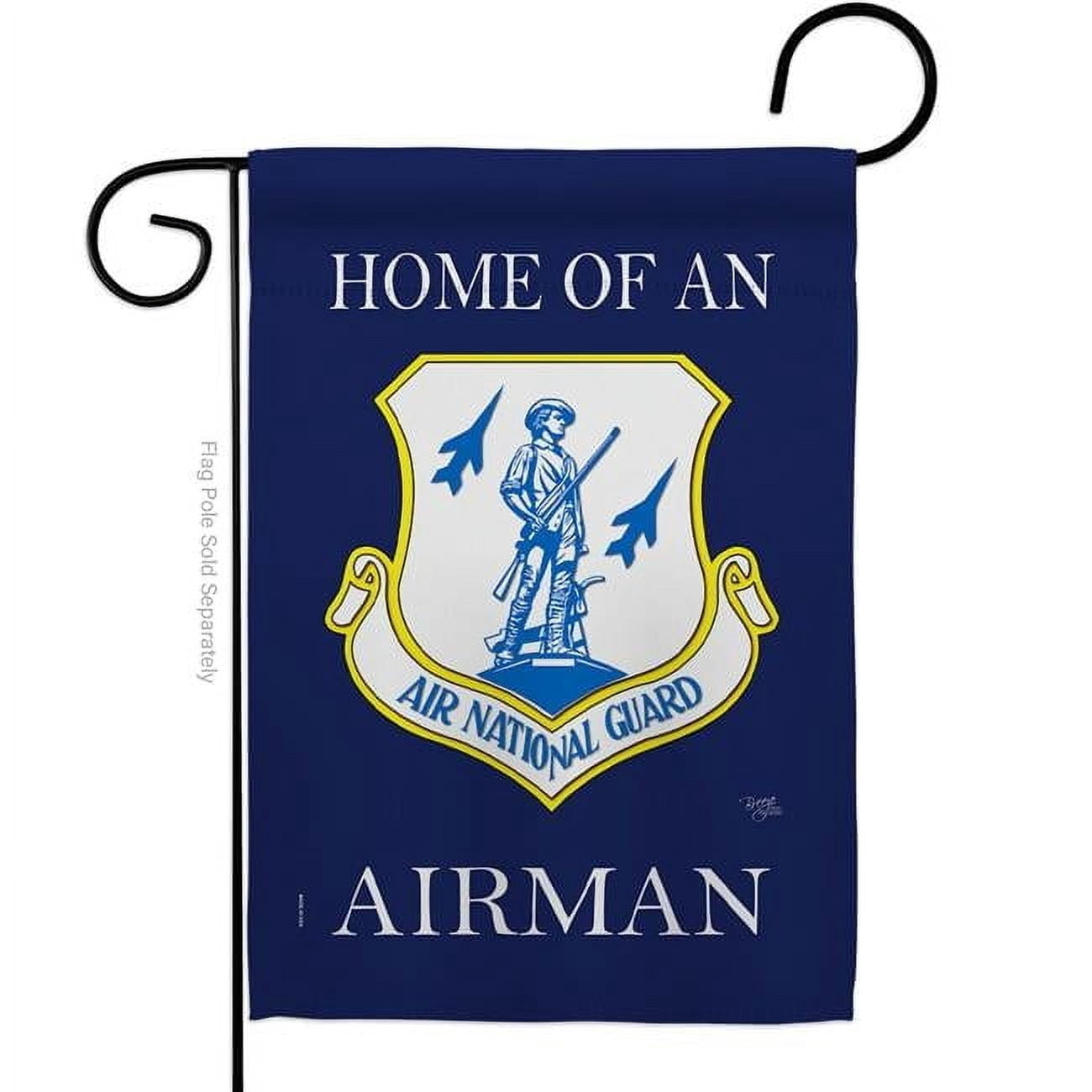 Breeze Decor G158470-BO Home of Air National Guard Airman Garden Flag ...