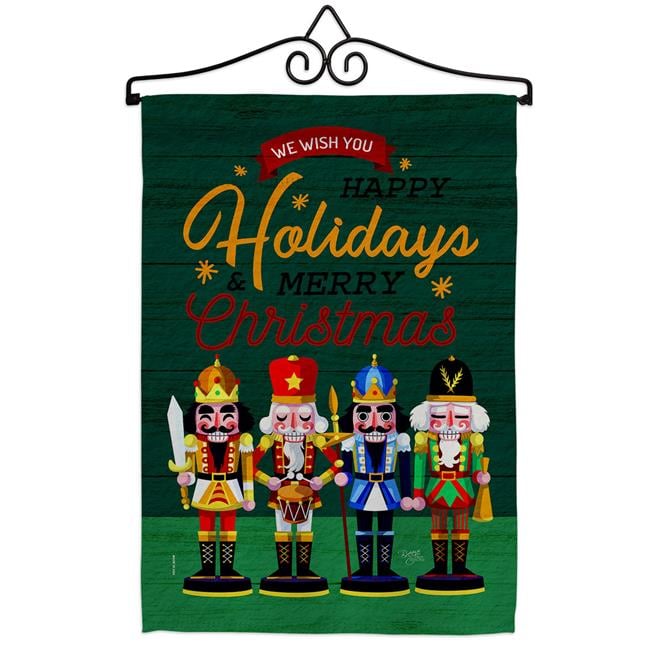 Breeze Decor GS120021-BO-02 13 x 18.5 in. Nutcracker Holiday Garden ...
