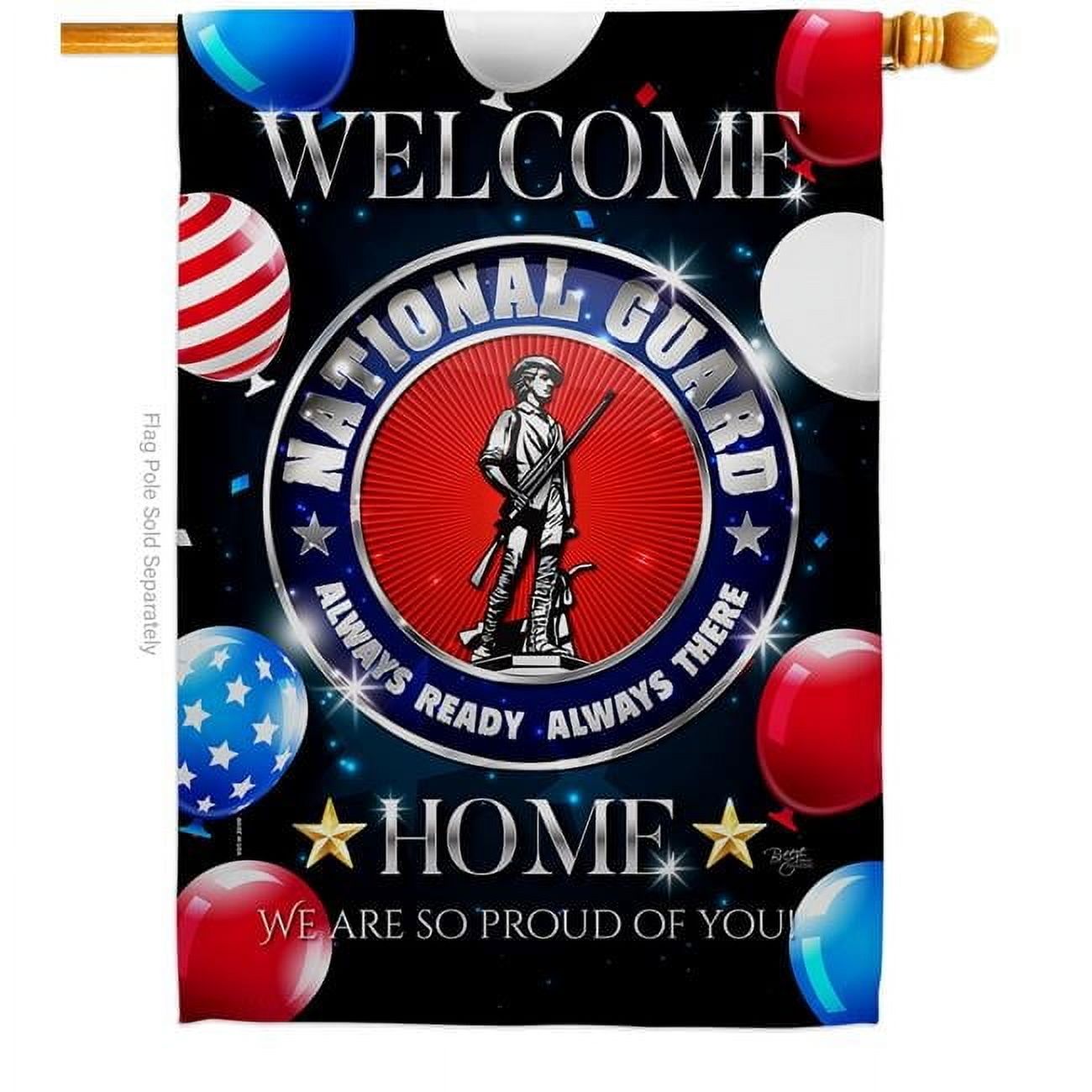 Breeze Decor H108633-BO 28 x 40 in. Welcome Home National Guard House ...