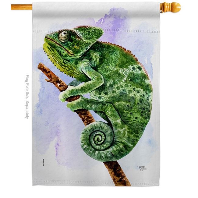 Breeze Decor H110274-BO Chameleon Animals Critter 28 x 40 in. Double ...