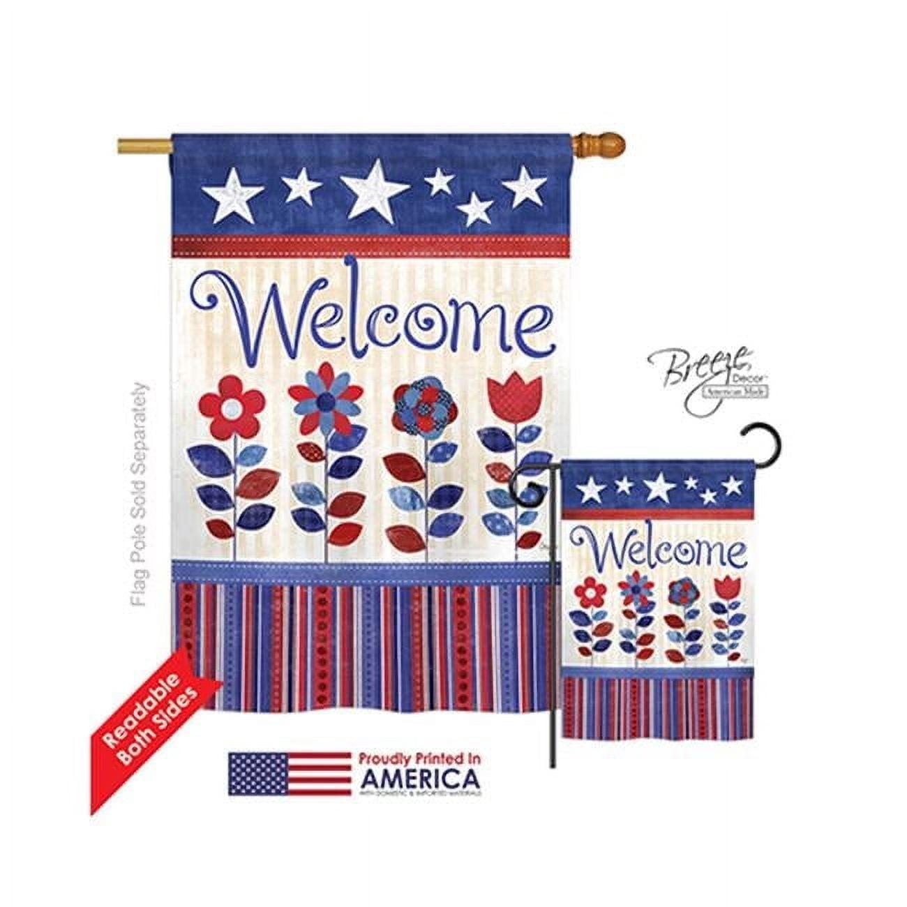 Breeze Decor H111056-BO Welcome Patriotic Americana Impressions ...