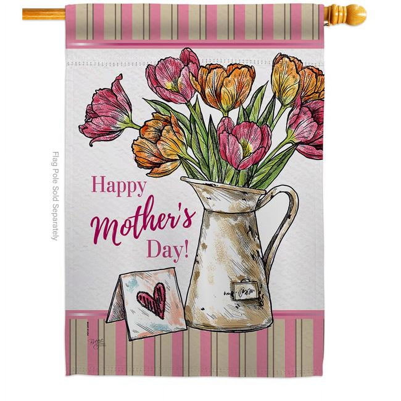 Breeze Decor H115148-BO Mother Day Bouquet House Flag Family Mothers 28 ...