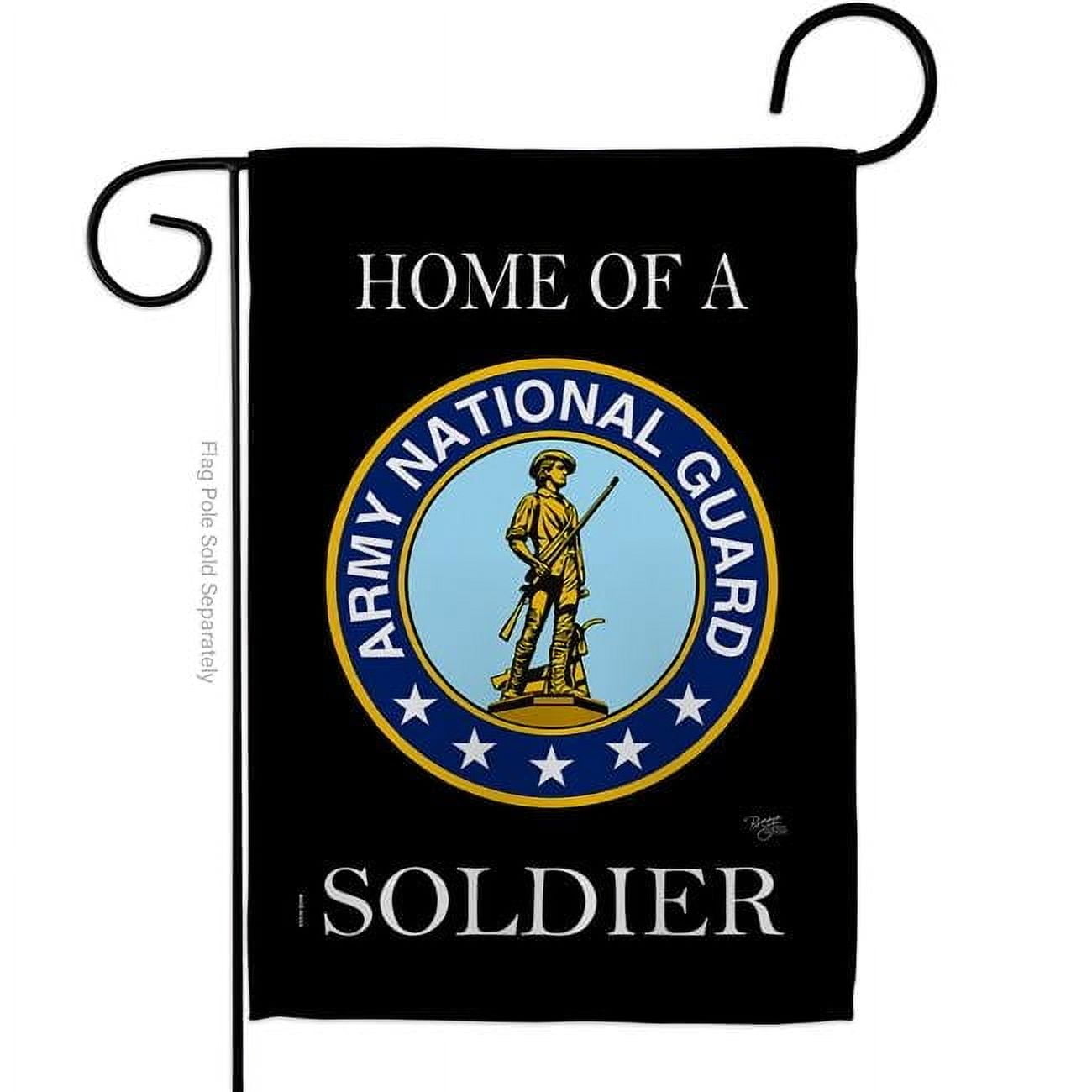 Breeze Decor Home of National Guard Soldier Garden Flag Armed Forces ...