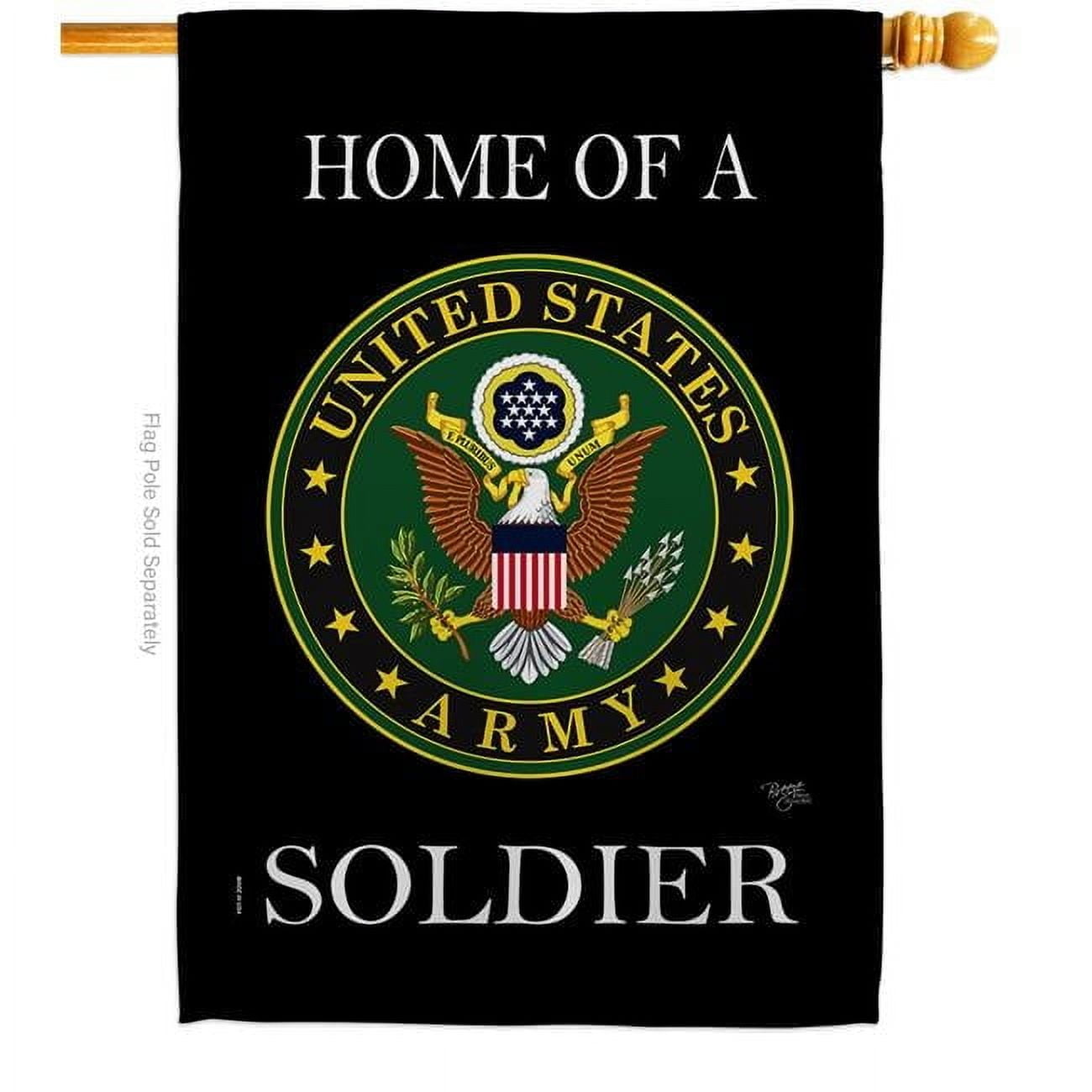 Breeze Decor Home of Army Soldier House Flag Armed Forces 28 x 40 in ...