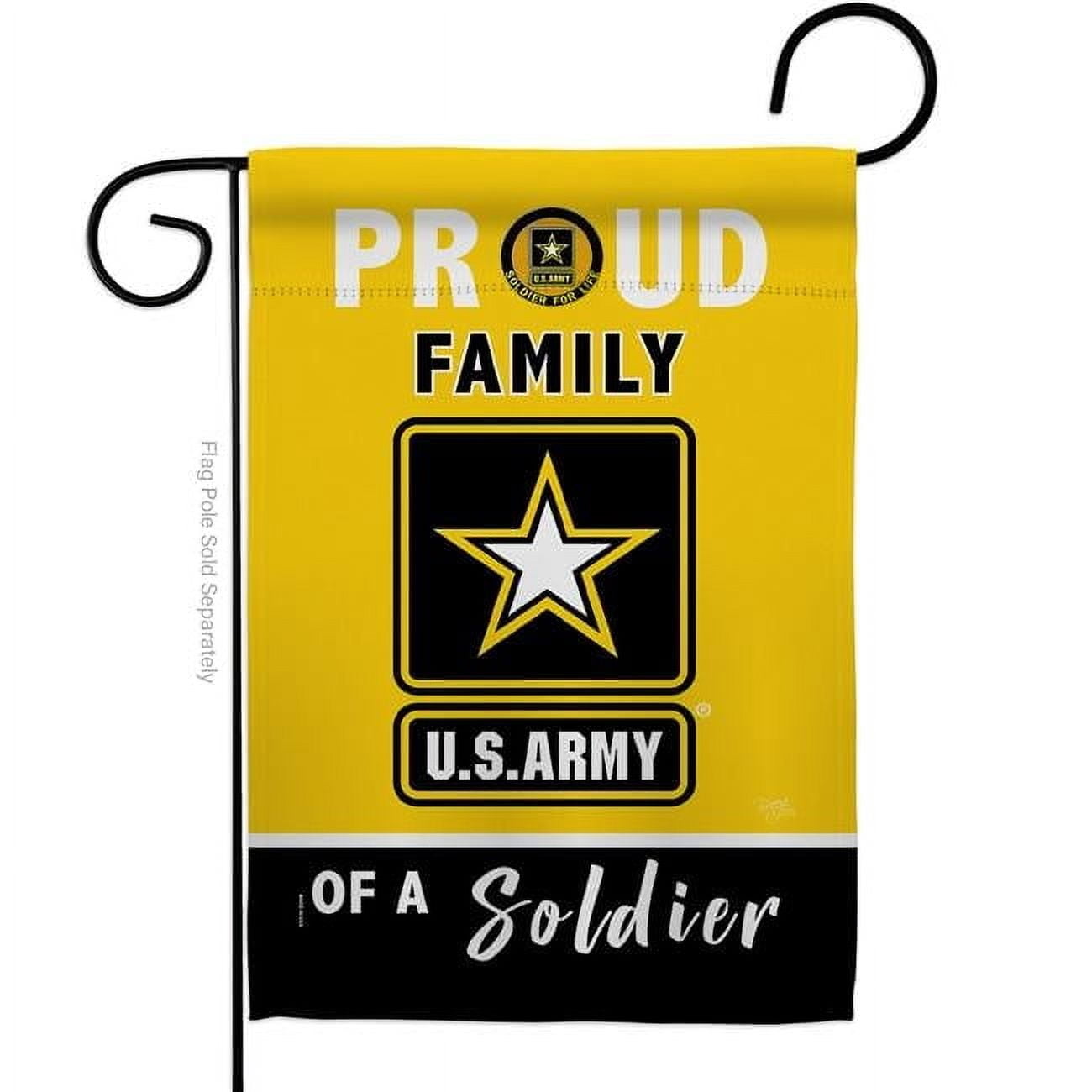 Breeze Decor Proud Family Soldier Garden Flag Armed Forces Army 13 x 18 ...