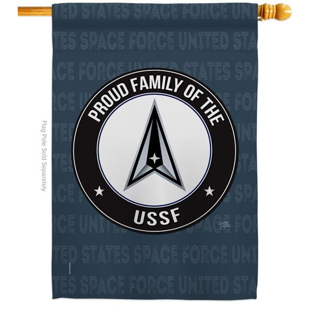 Breeze Decor Proud Family USSF House Flag Armed Forces Space Force 28 x ...