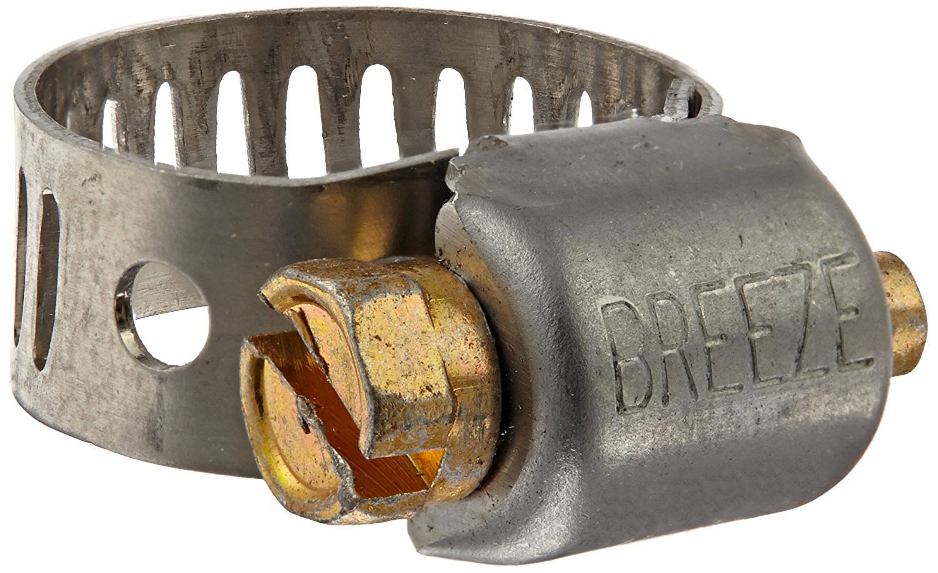 Breeze Miniature Stainless Steel Hose Clamp, Worm-Drive, SAE Size 4, 7/ ...