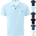 Breeze Polo Shirts for Men Beer Belly Short Sleeve Collared Buttons ...