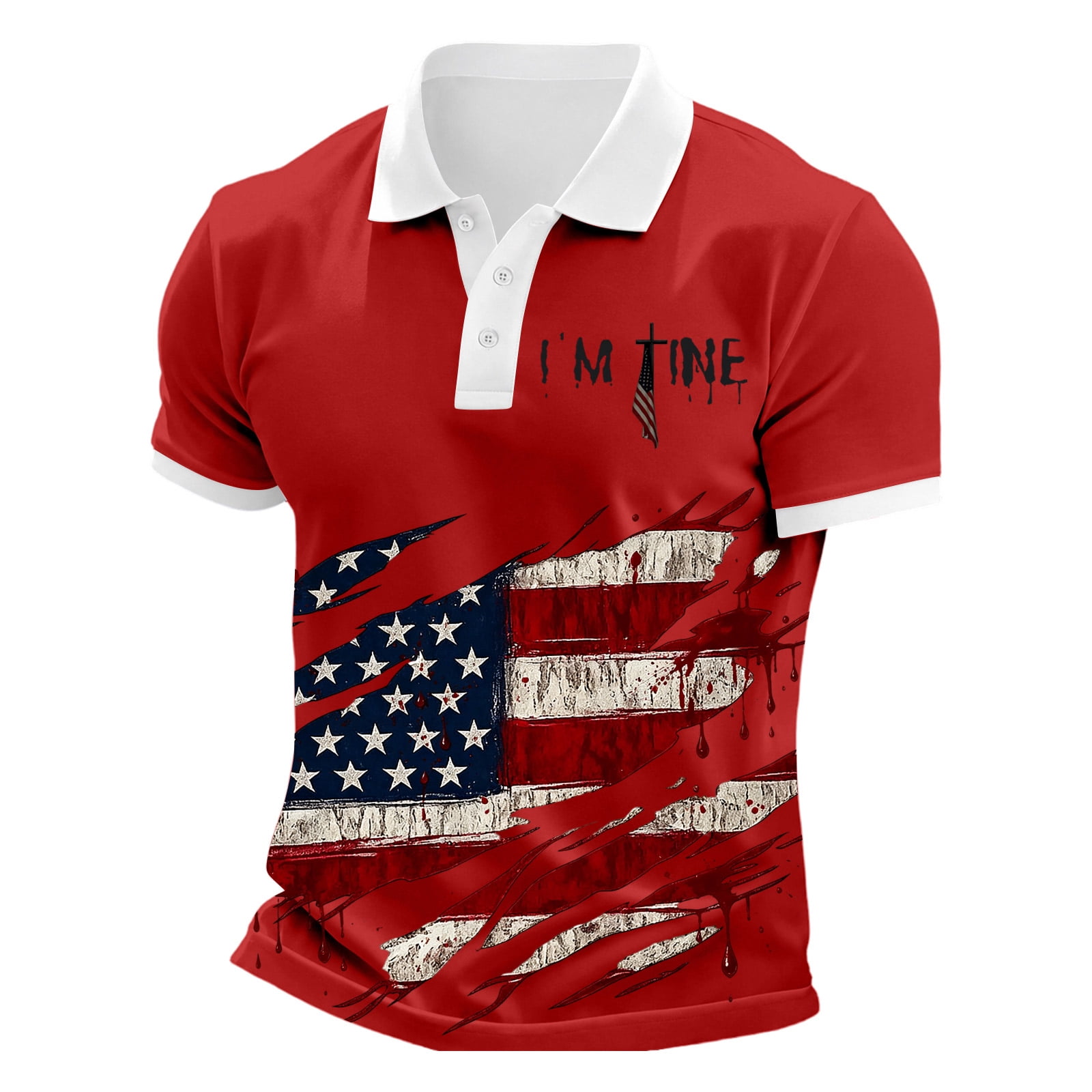 Breeze Polo Shirts for Men, Halloween Print Short Sleeve Collared Polo ...