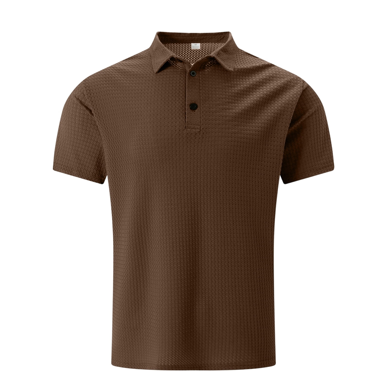 Breeze Polo Shirts for Men Short Sleeve Beer Belly Collared Textured ...