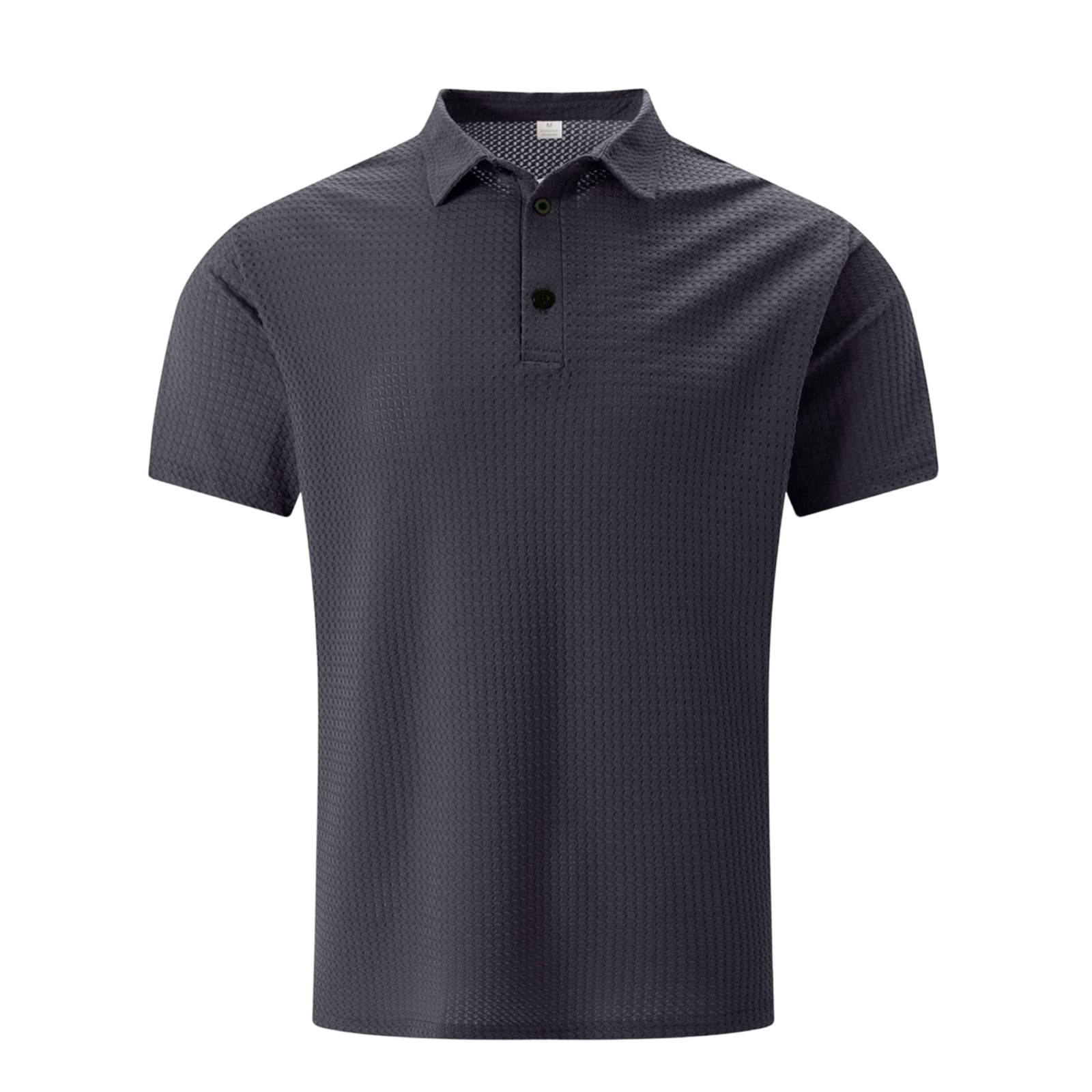 Breeze Polo Shirts for Men Short Sleeve Beer Belly Collared Textured ...