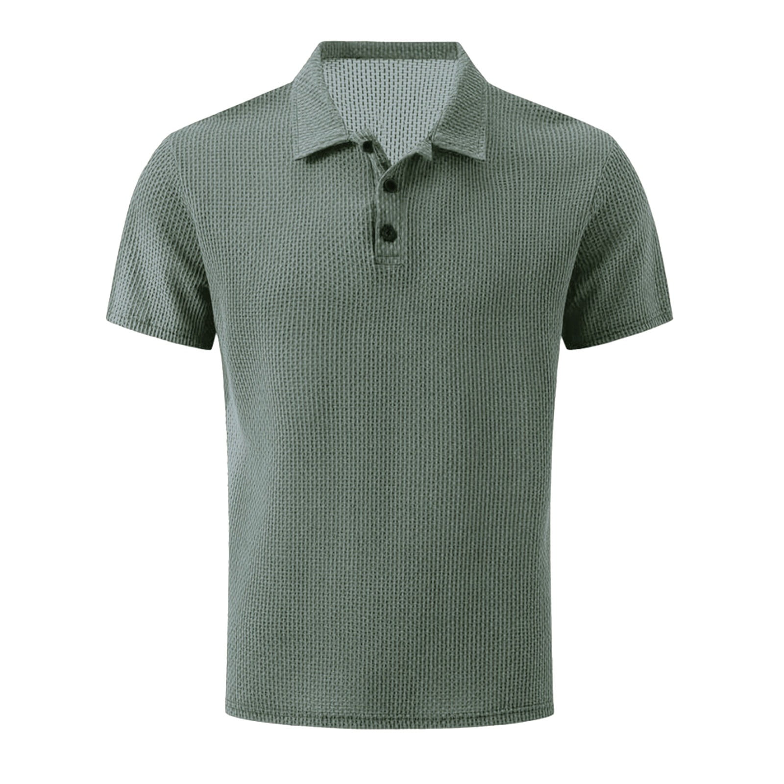 Breeze Polo Shirts for Men Short Sleeve Beer Belly Collared Textured ...