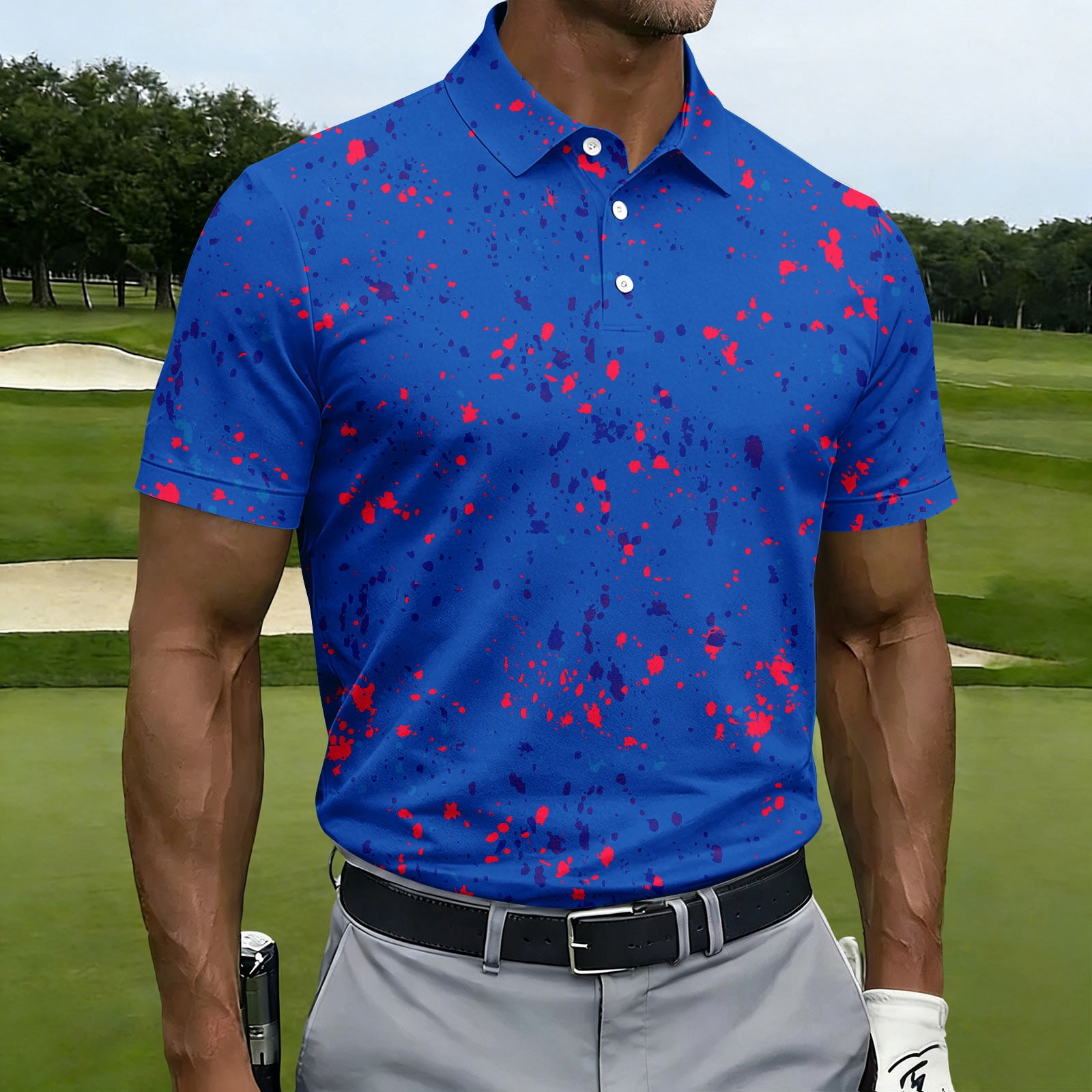 Breeze Polo Shirts for Men Short Sleeve Golf Shirt Moisture Wicking ...