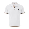 Breeze Shirts for Men Beer Belly Short Sleeve Collared Textured Polo ...