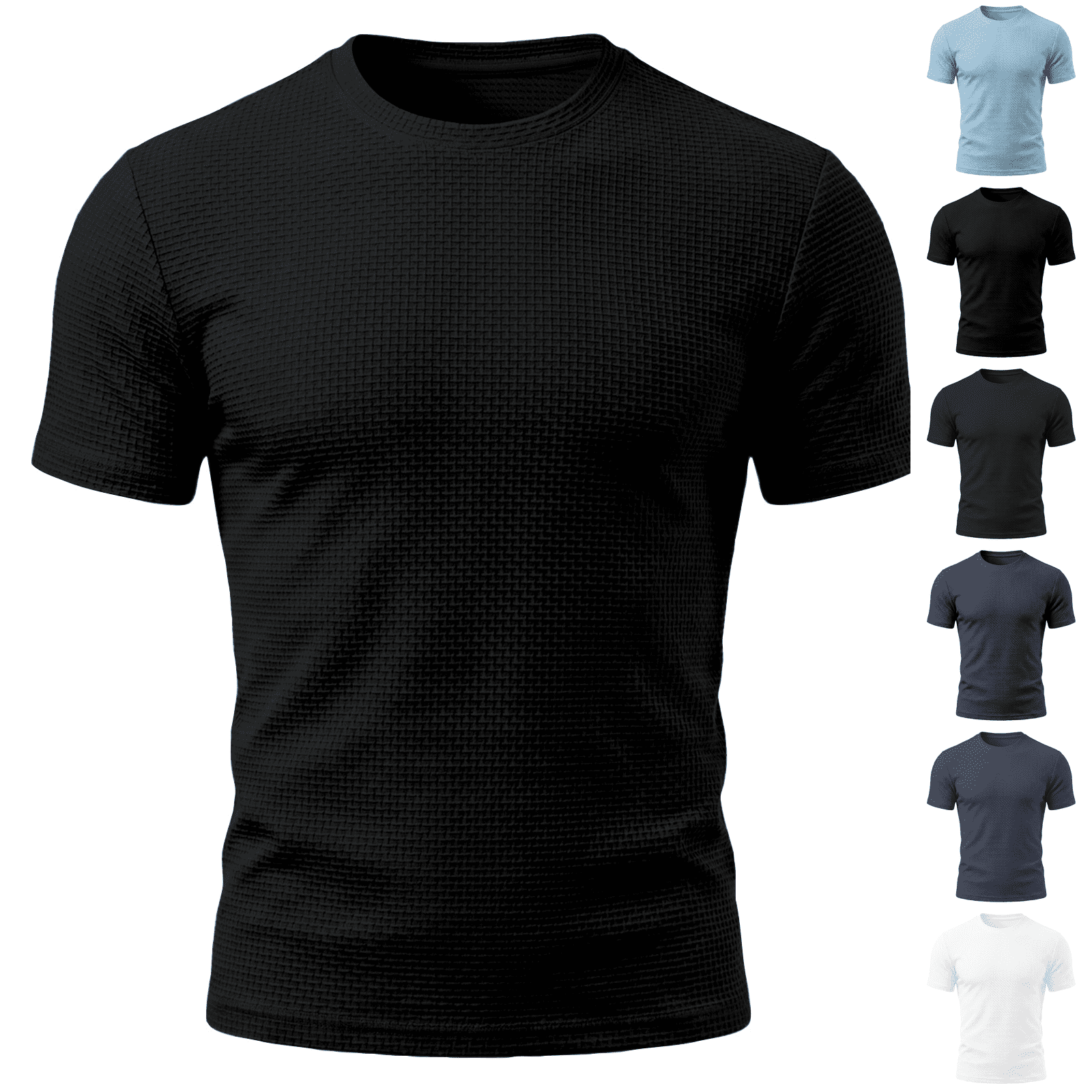 Breeze Shirts for Men Beer Belly Short Sleeve Textured Work Shirts Big ...