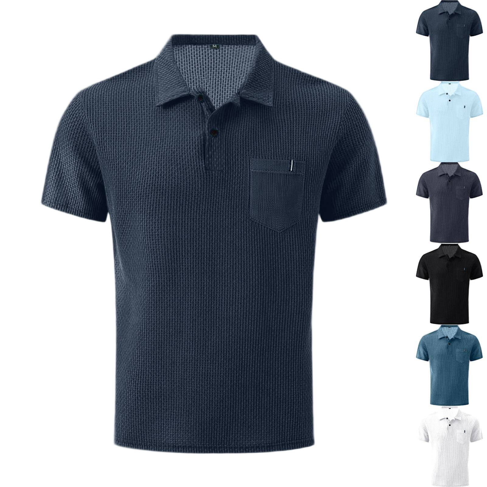 Breeze Shirts for Men Ultra Comfortable Polo Shirt Textured Breathable ...