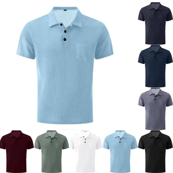Breeze Shirts for Men Ultra Comfortable Polo Shirt Textured Breathable ...