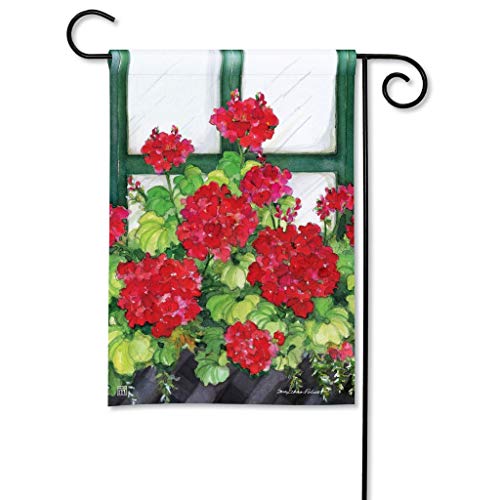 BreezeArt Window Box Geraniums Garden Flag 31270 - Walmart.com