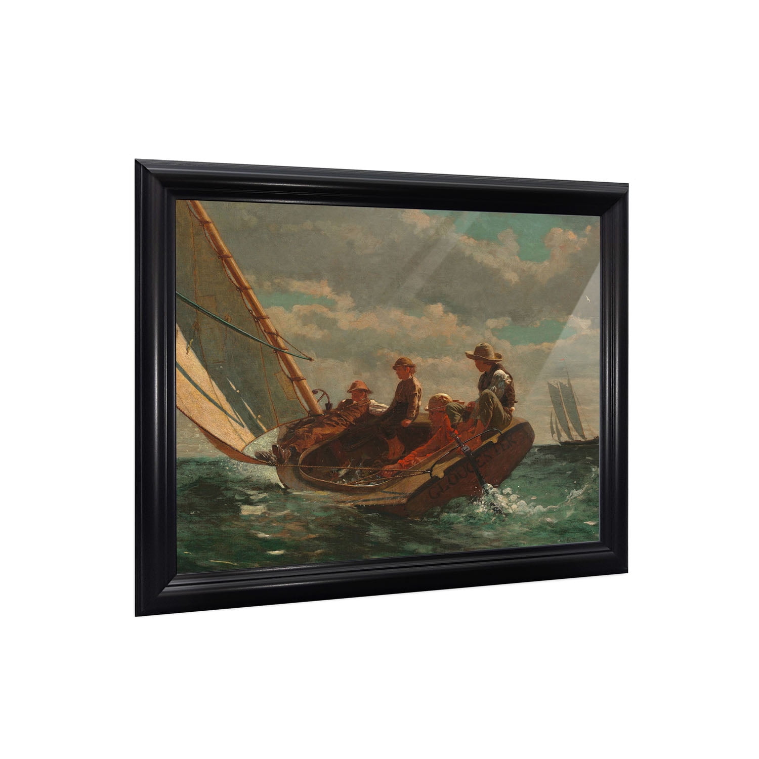 Breezing Up - A Fair Wind Framed Wall Art by Winslow Homer, Great ...