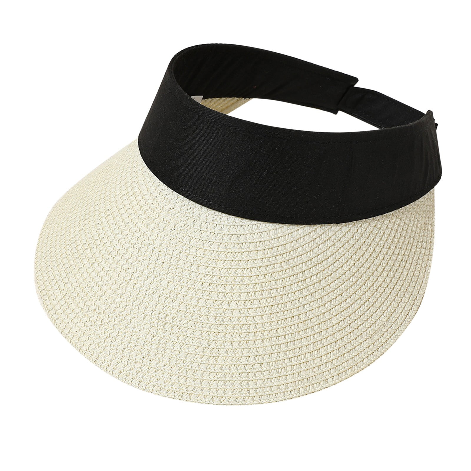 Breezora Adjustable Wide Brim Straw Sun Hat for Women Summer UV ...