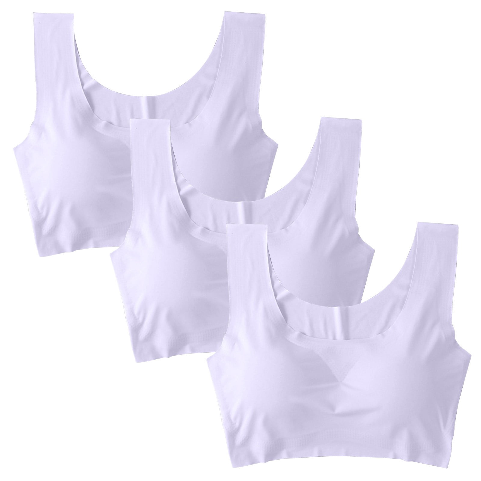Breezora Breathable Sports Bra Set for Women Ice Silk Comfort Wirefree ...