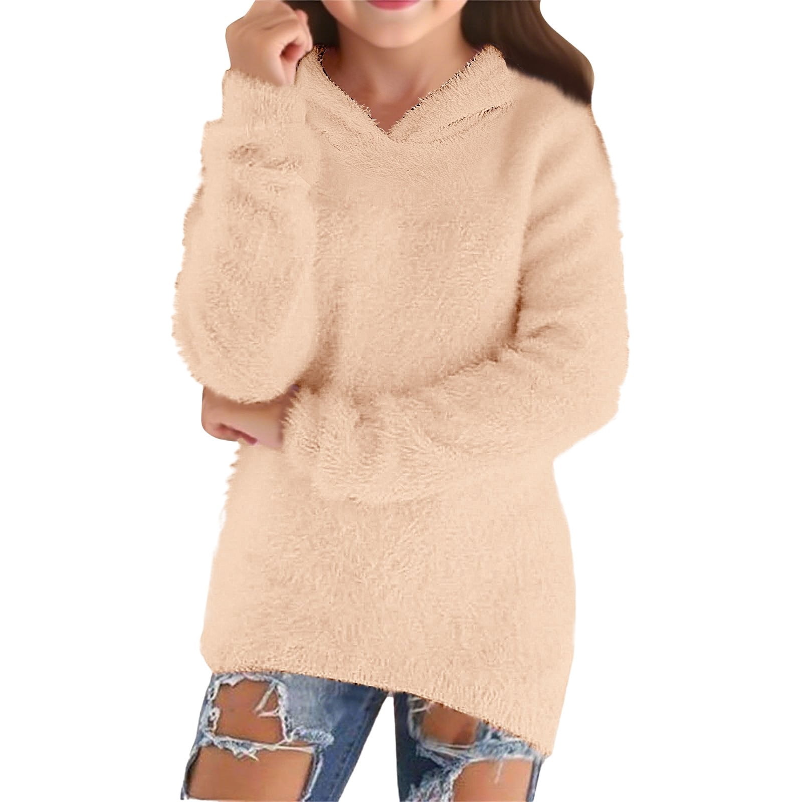 Breezora Girls Cozy Fleece Pullover Hoodie Long Sleeve Sweatshirt with ...
