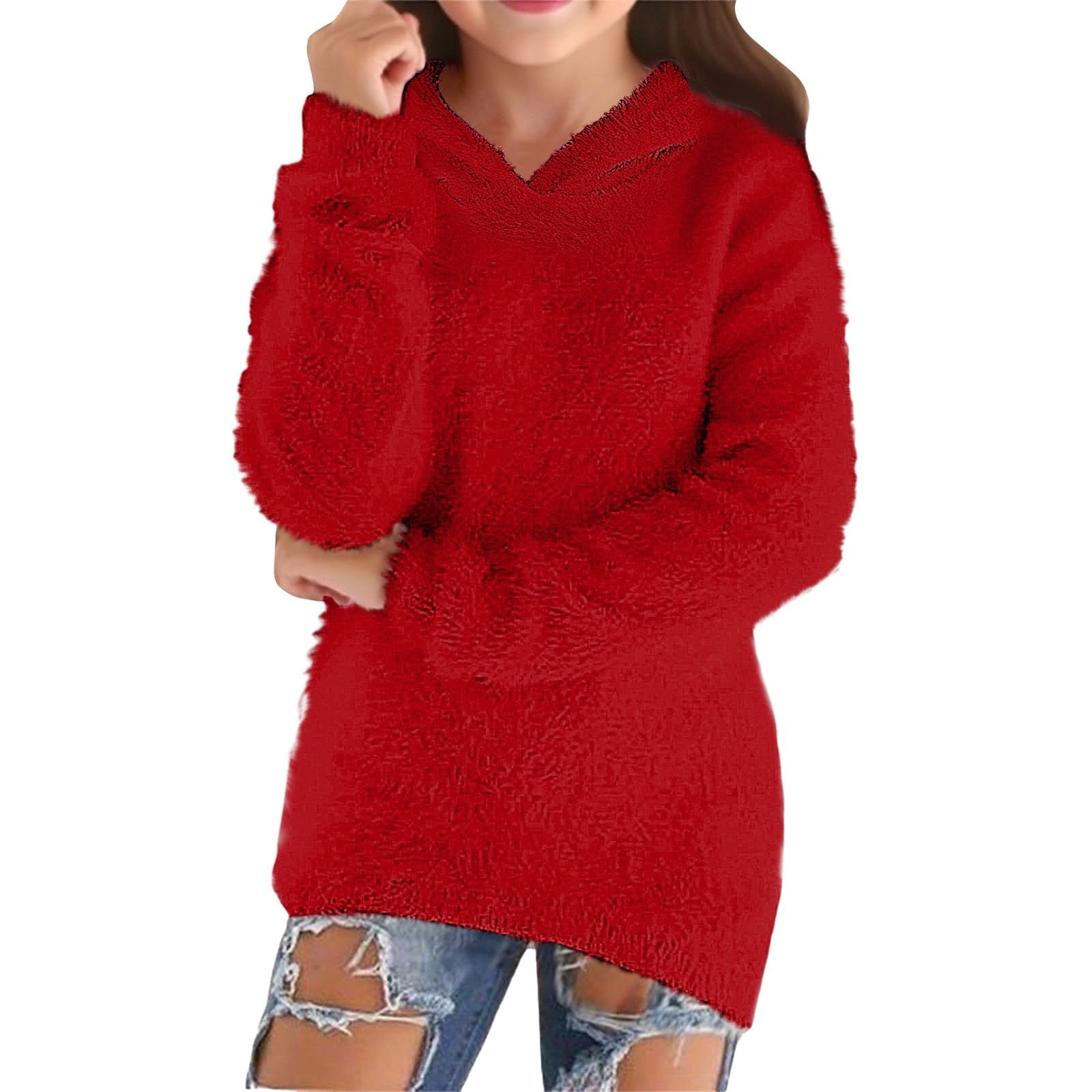 Breezora Girls Cozy Fleece Pullover Hoodie Long Sleeve Sweatshirt with ...