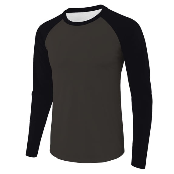 Breezora Men's Everyday Basic T Shirt Sporty Cotton Tee Round Neck Long ...