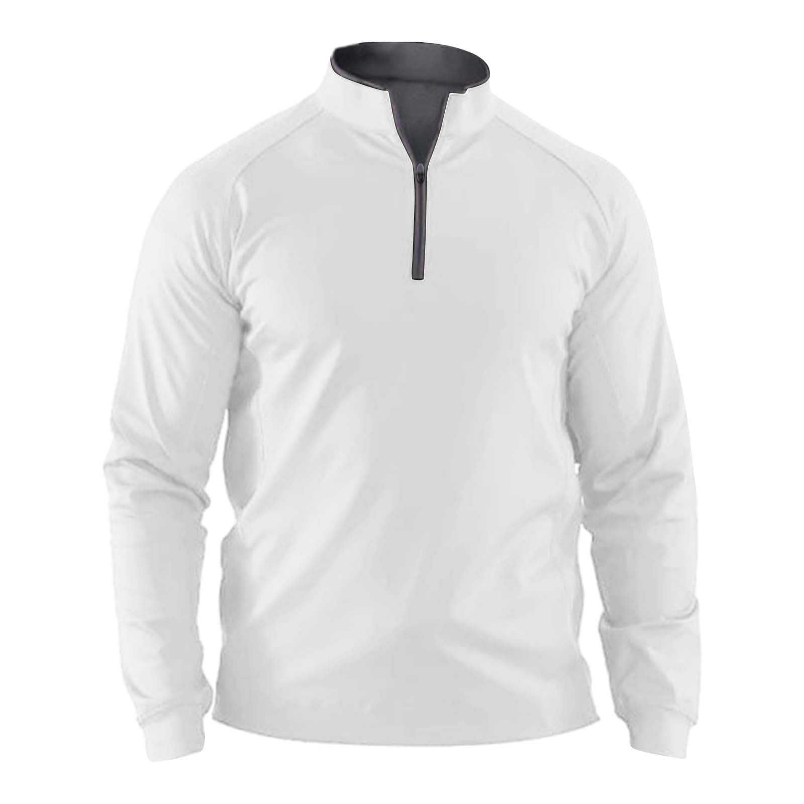 Breezora Men's Performance Quarter Zip Pullover Long Sleeve Moisture ...