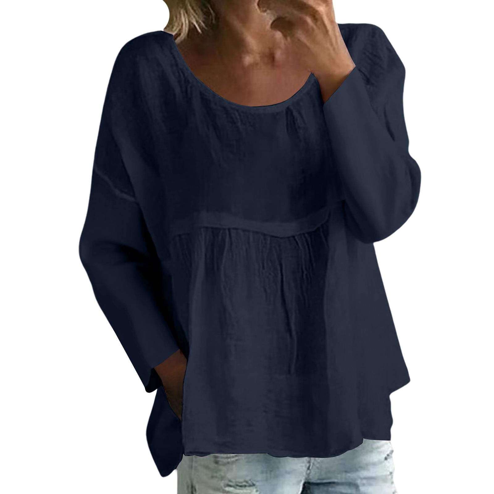 Breezora Oversized Long Sleeve Tshirt Women's Loose Fit Comfortable Top ...