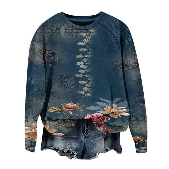 Breezora Oversized Sweatshirt Women Long Sleeve Crewneck Pullover Fall ...