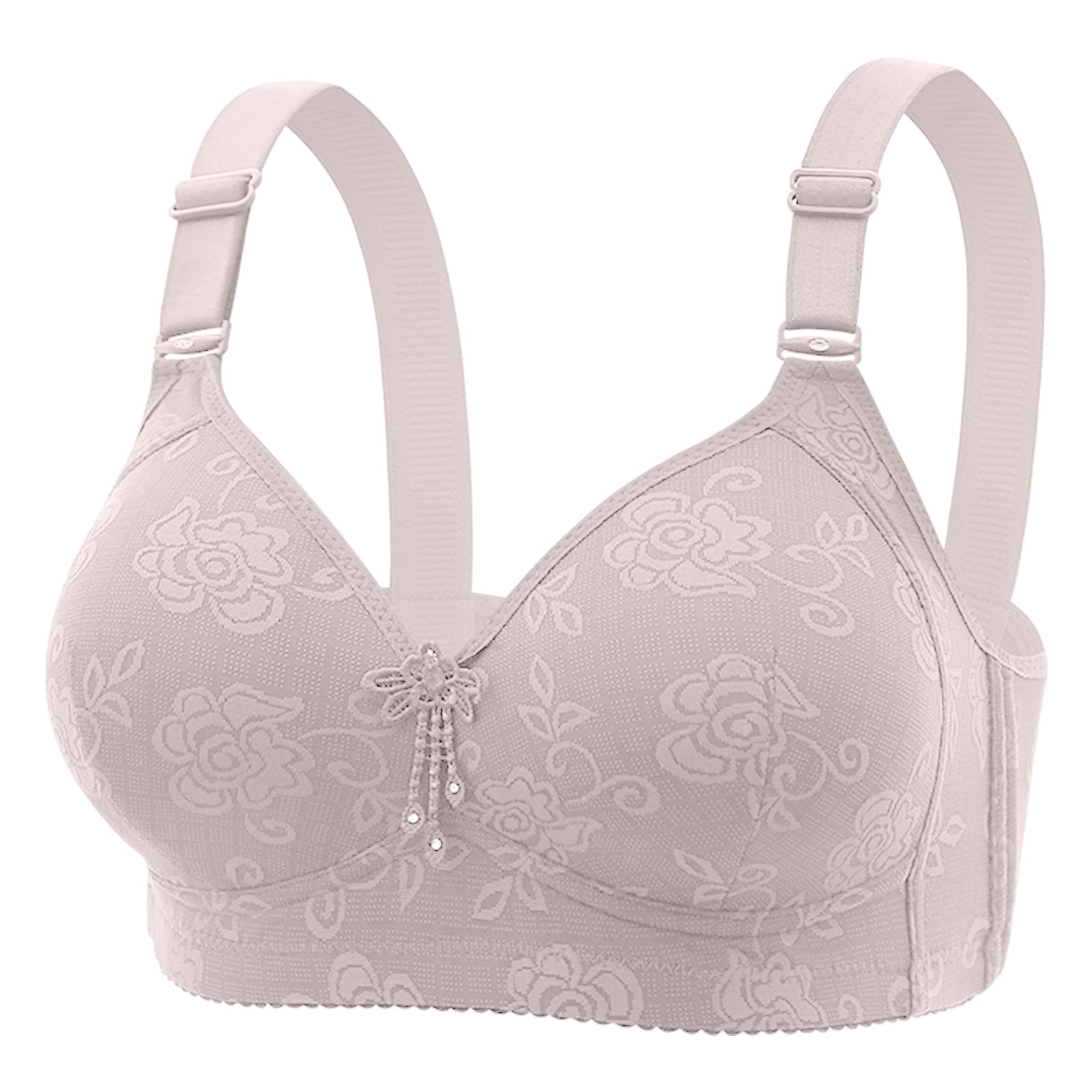 Breezora Plus Size Supportive Wireless Bra for Women Anti-Sagging Full ...