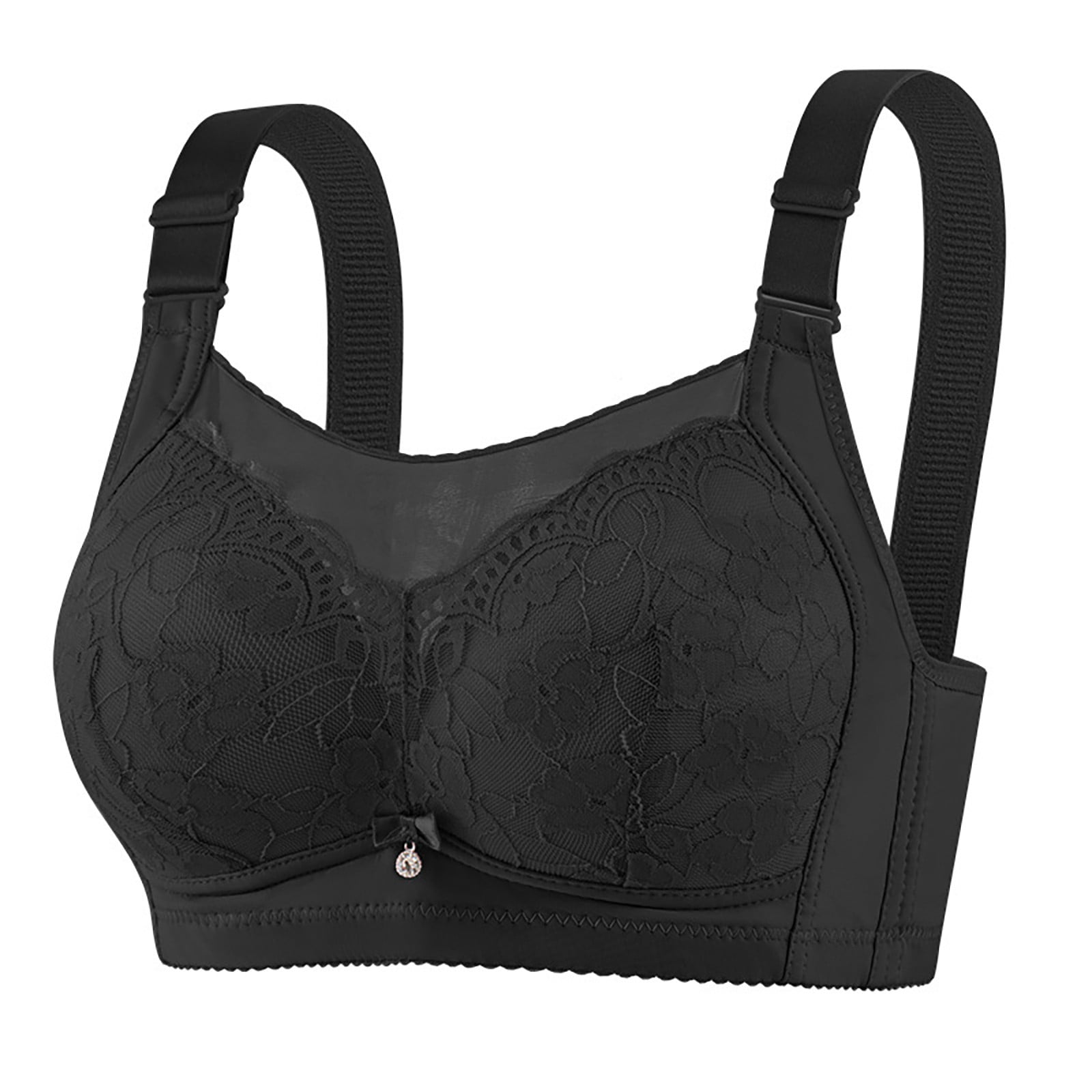 Breezora Pure Cotton Wireless Bras Large Size Minimizer Coverage ...