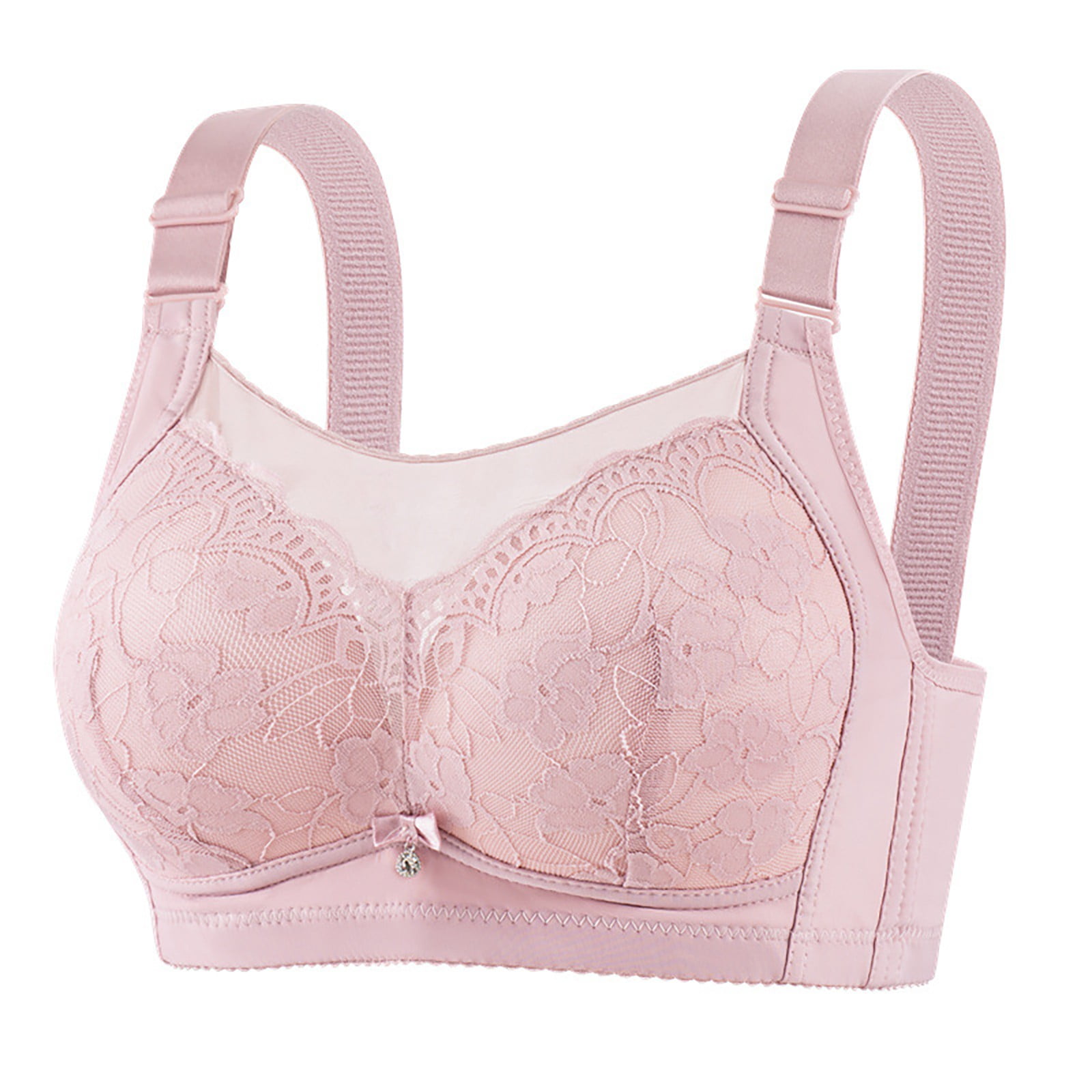 Breezora Pure Cotton Wireless Bras Large Size Minimizer Coverage ...