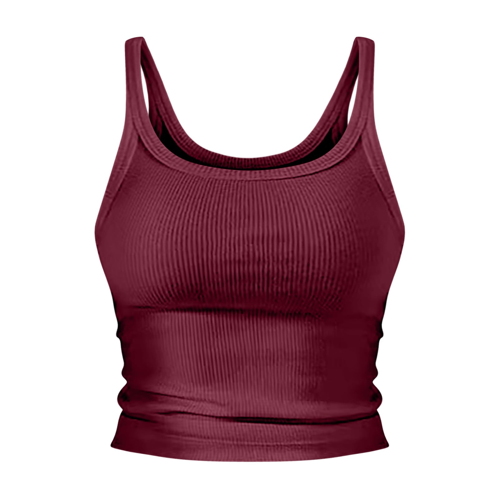 Breezora Ribbed High Neck Tank Top for Women Summer Essential Stretchy ...