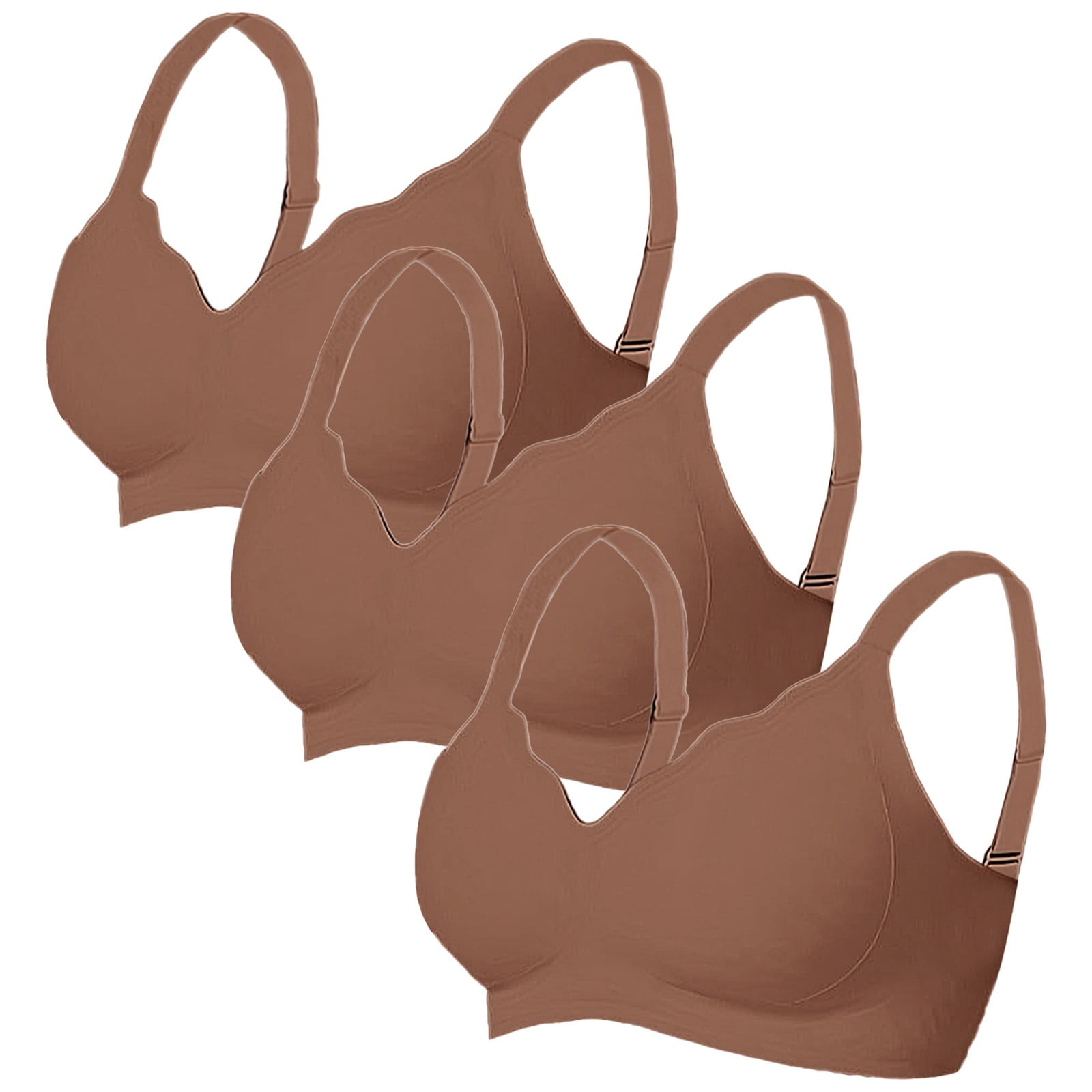 Breezora Wireless Bras for Women Full Coverage Seamless Comfort ...