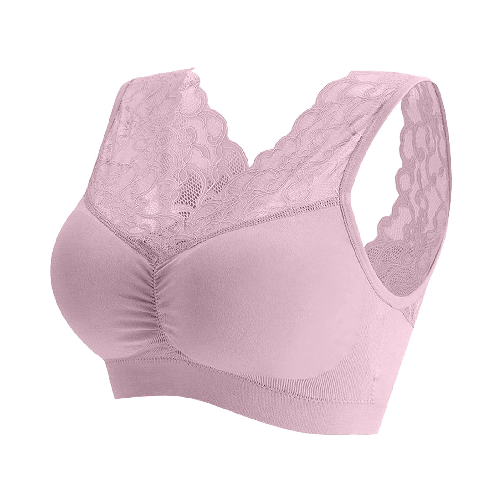 Breezora Wireless Comfort Bras Full Coverage Seamless Bralette Wide ...