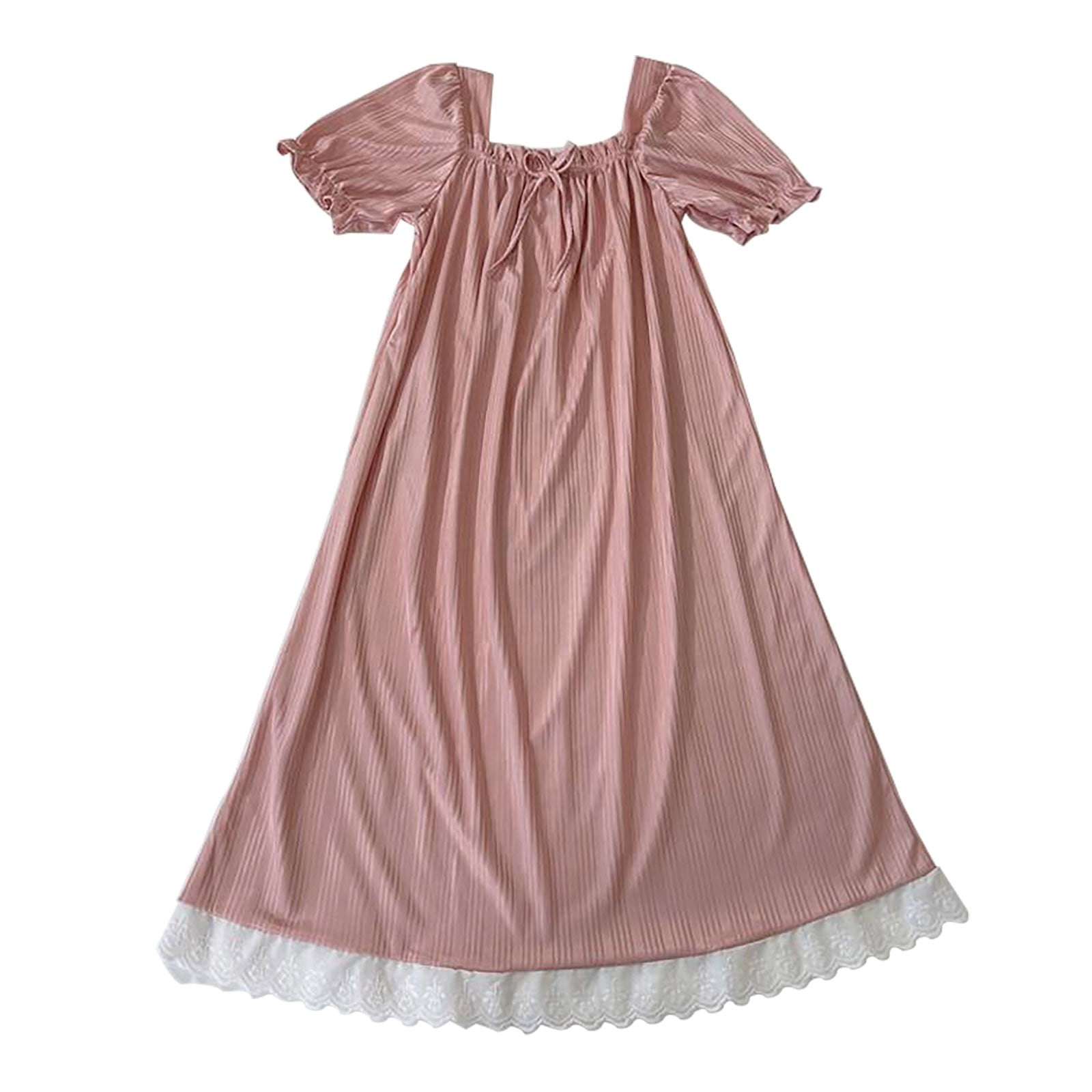 Breezora Women Sleep Dress Soft Comfortable Nightgown V Neck Loungewear ...
