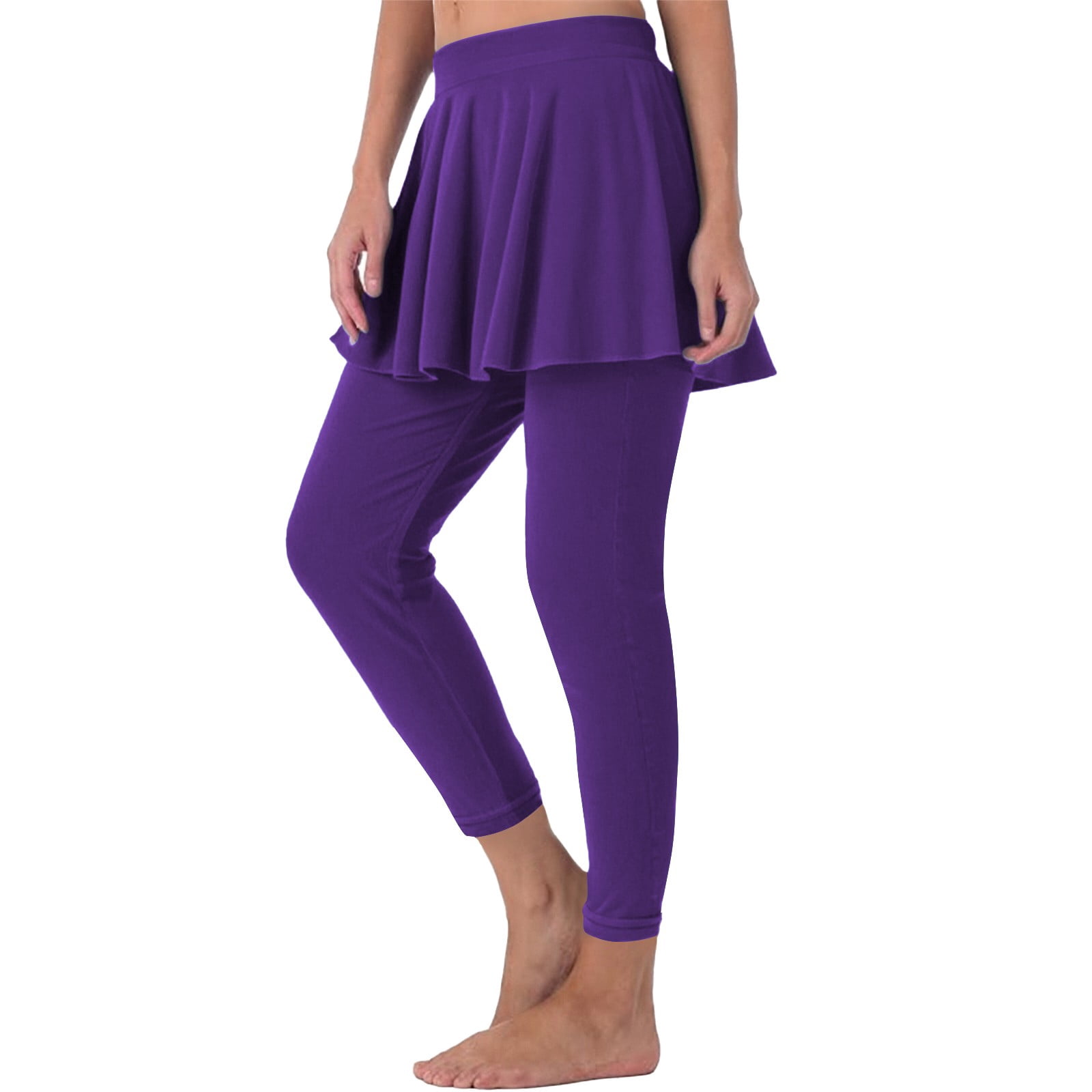 Breezora Women's Athletic Skirt with Built-in Shorts High Waist Pleated ...