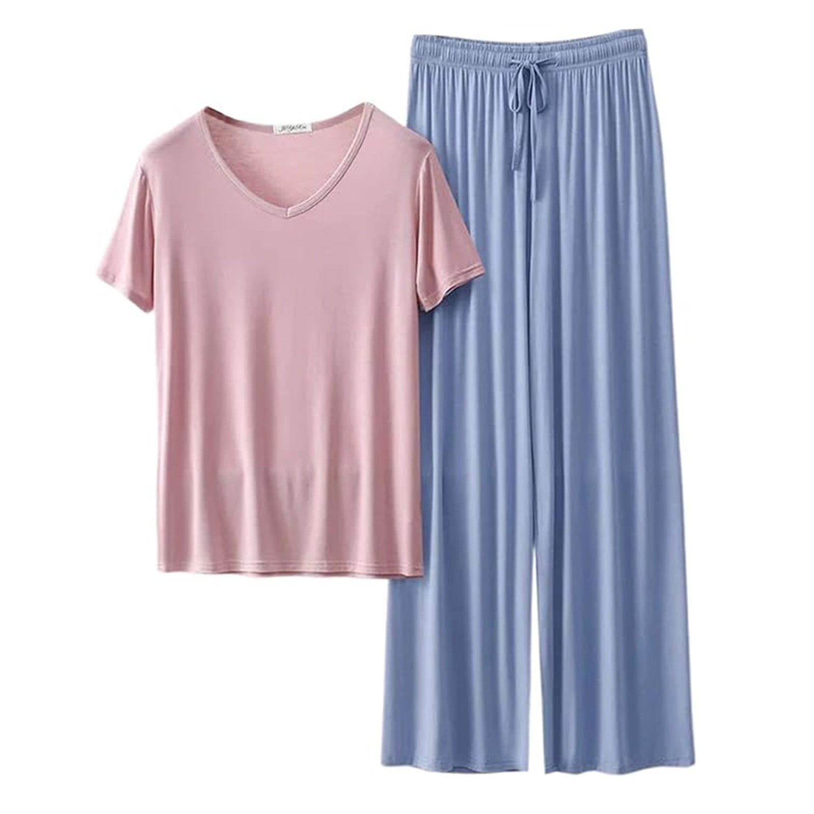 Breezora Women's Long Sleeve Pajama Set Soft Comfortable Loungewear ...