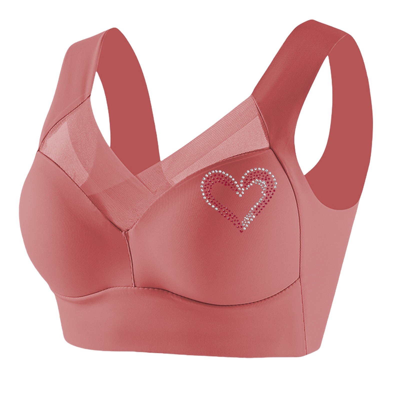 Breezora Women's Strapless Lace Bralette Side Support Wireless ...