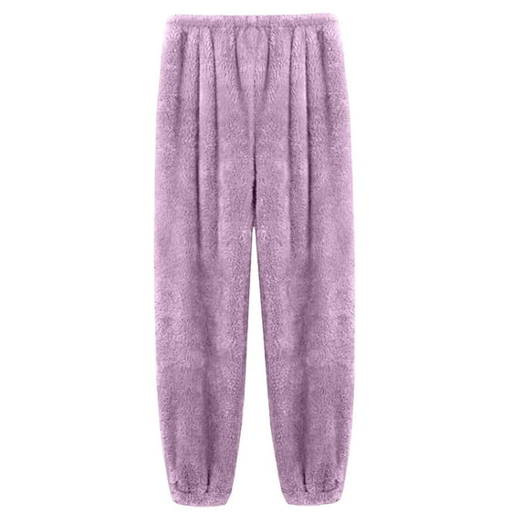 Breezora Women's Thick Warm Pajama Pants Loose Soft Sleepwear ...