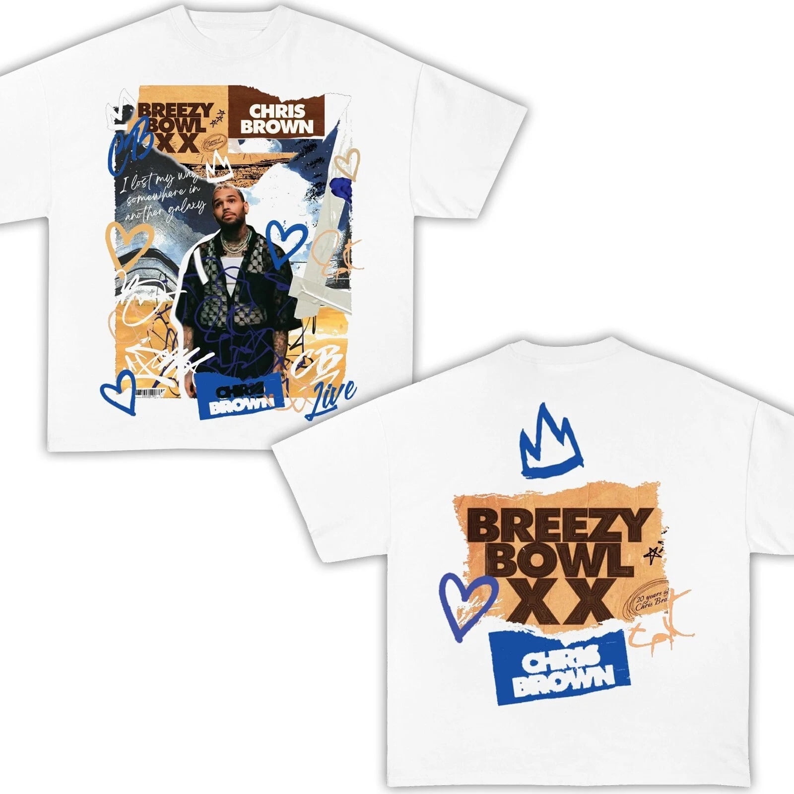 Breezy Bowl XX SCRAPBOOK TEE, Chris Brownnnn Shirt Cool New Hot Shirt ...