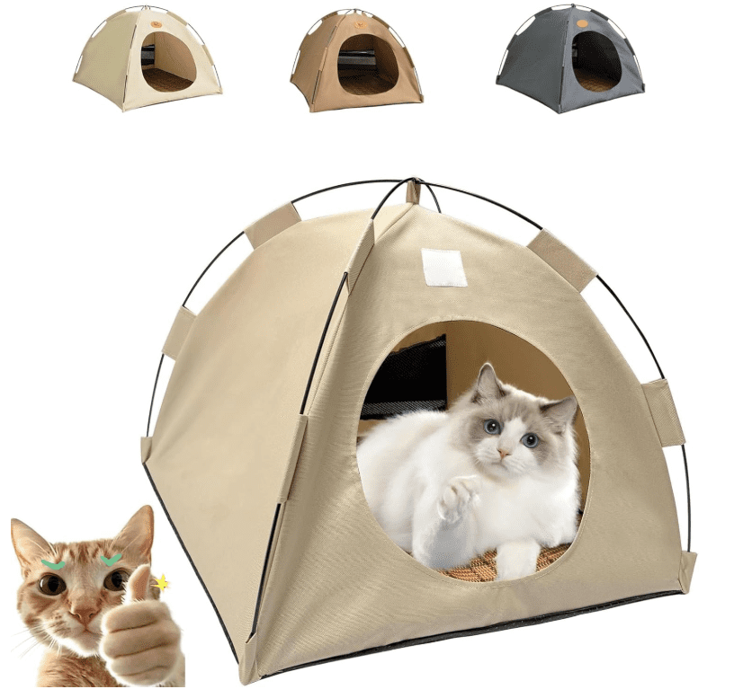 BreezyDen Pop-Up Pet Tent – Portable Hideaway for Cats & Small Dogs ...