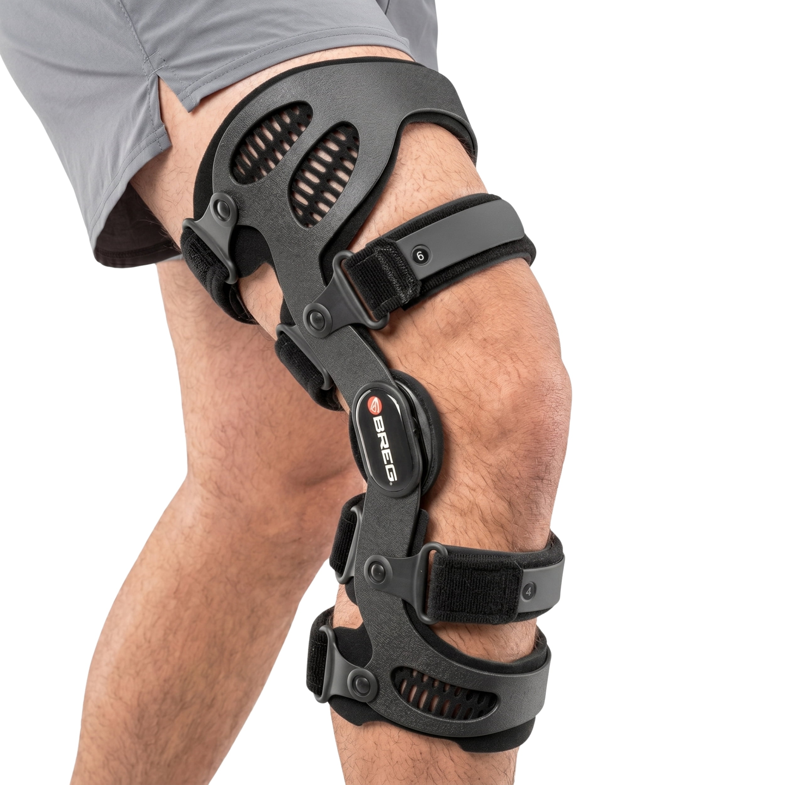 Breg Fusion Hinged Knee Brace for ACL PCL MCL LCL Ligament Support ...