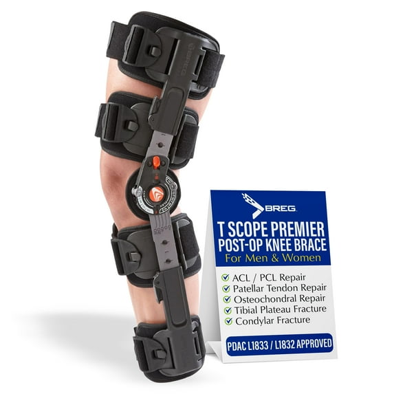 Breg T Scope Premier Post-Op Knee Brace - Trusted Knee Recovery ...