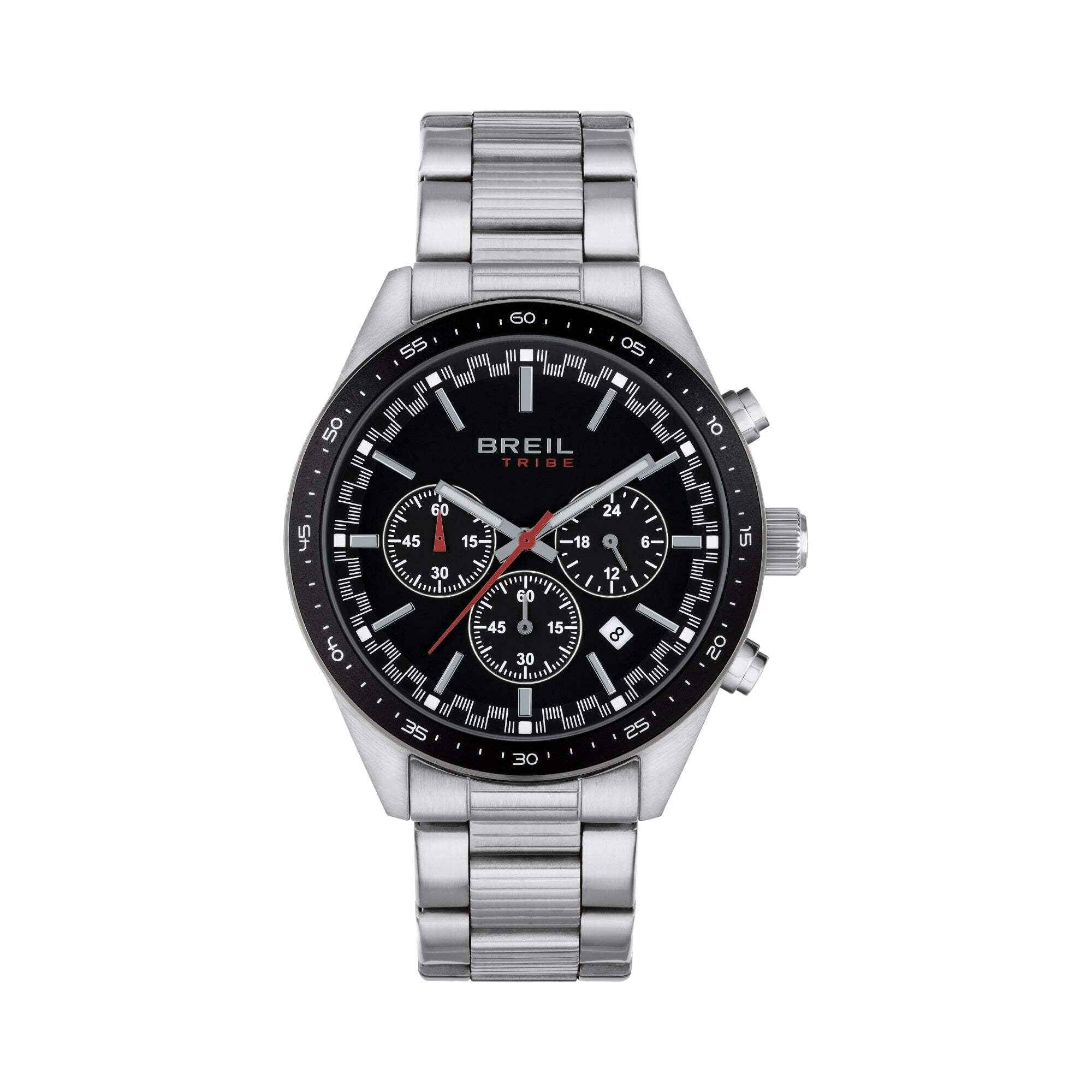 Breil Fast EW0571 Men's Chronograph Watch - Black Dial, Stainless Steel ...