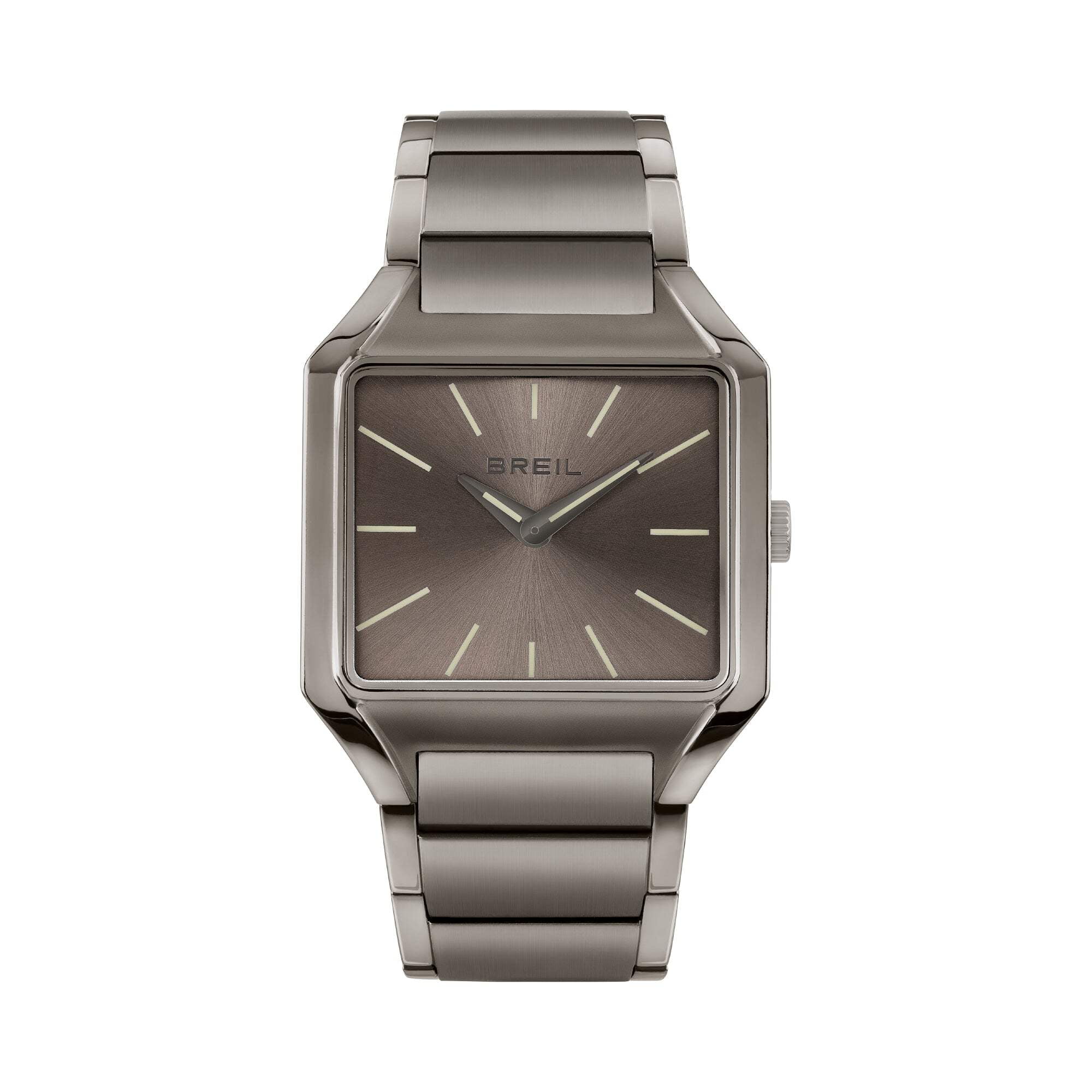 Breil The B TW1928 Men's Two-Hand Watch - Gunmetal Dial, Titanium ...